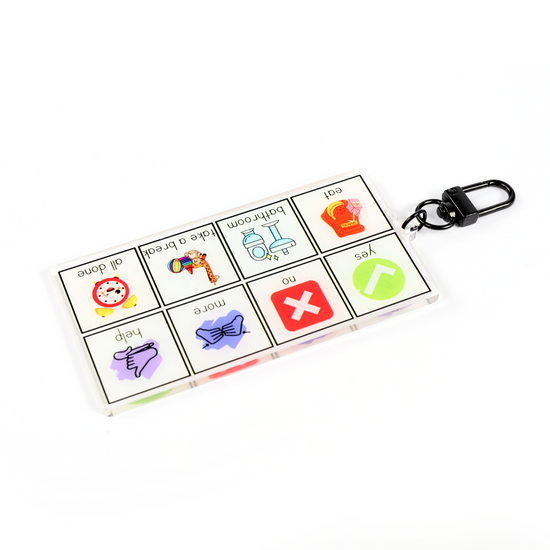 Mini AAC Board Keychain – Play Therapy Creative