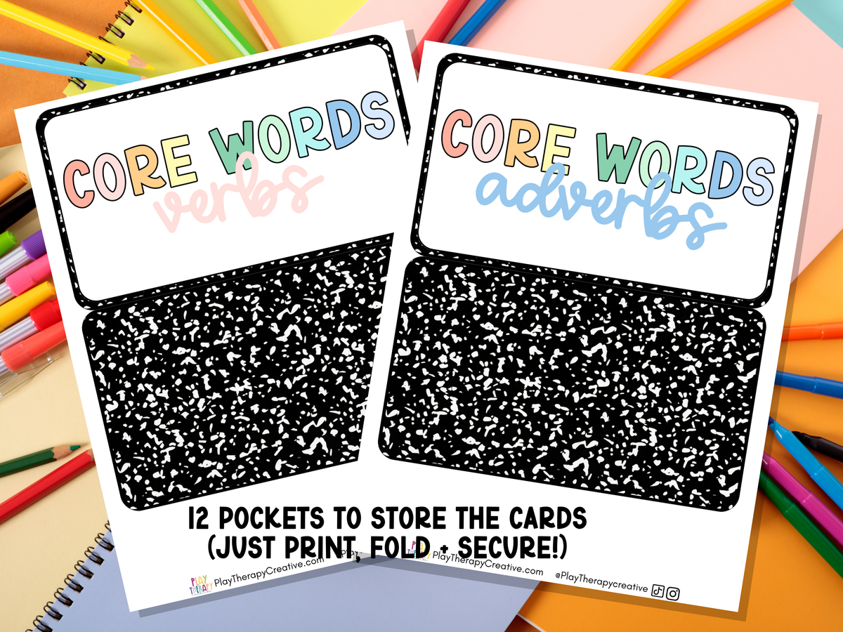 AAC Core Word of the Week Display - Comp Book Design – Play Therapy ...