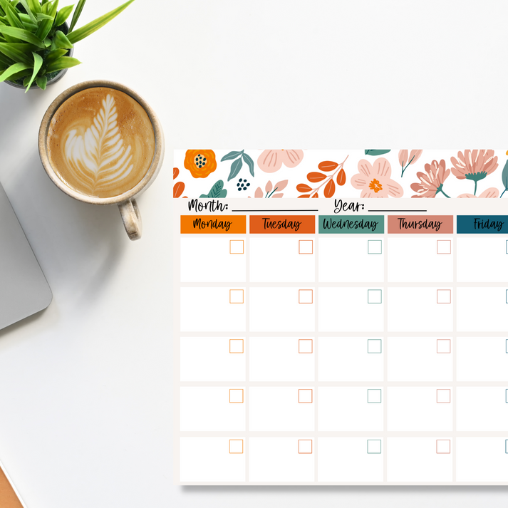 Monthly Calendar Notepads (8.5 x 11) – Play Therapy Creative