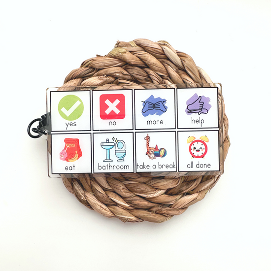 Mini AAC Board Keychain – Play Therapy Creative