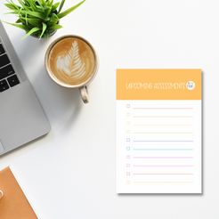 Upcoming Assessment Sticky Notes (4 x 6 in) – Play Therapy Creative