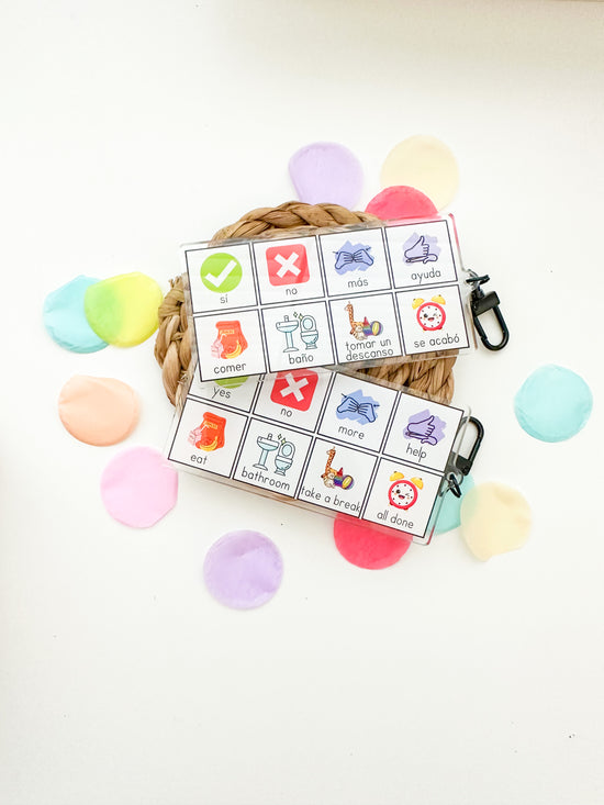 Mini AAC Board Keychain – Play Therapy Creative