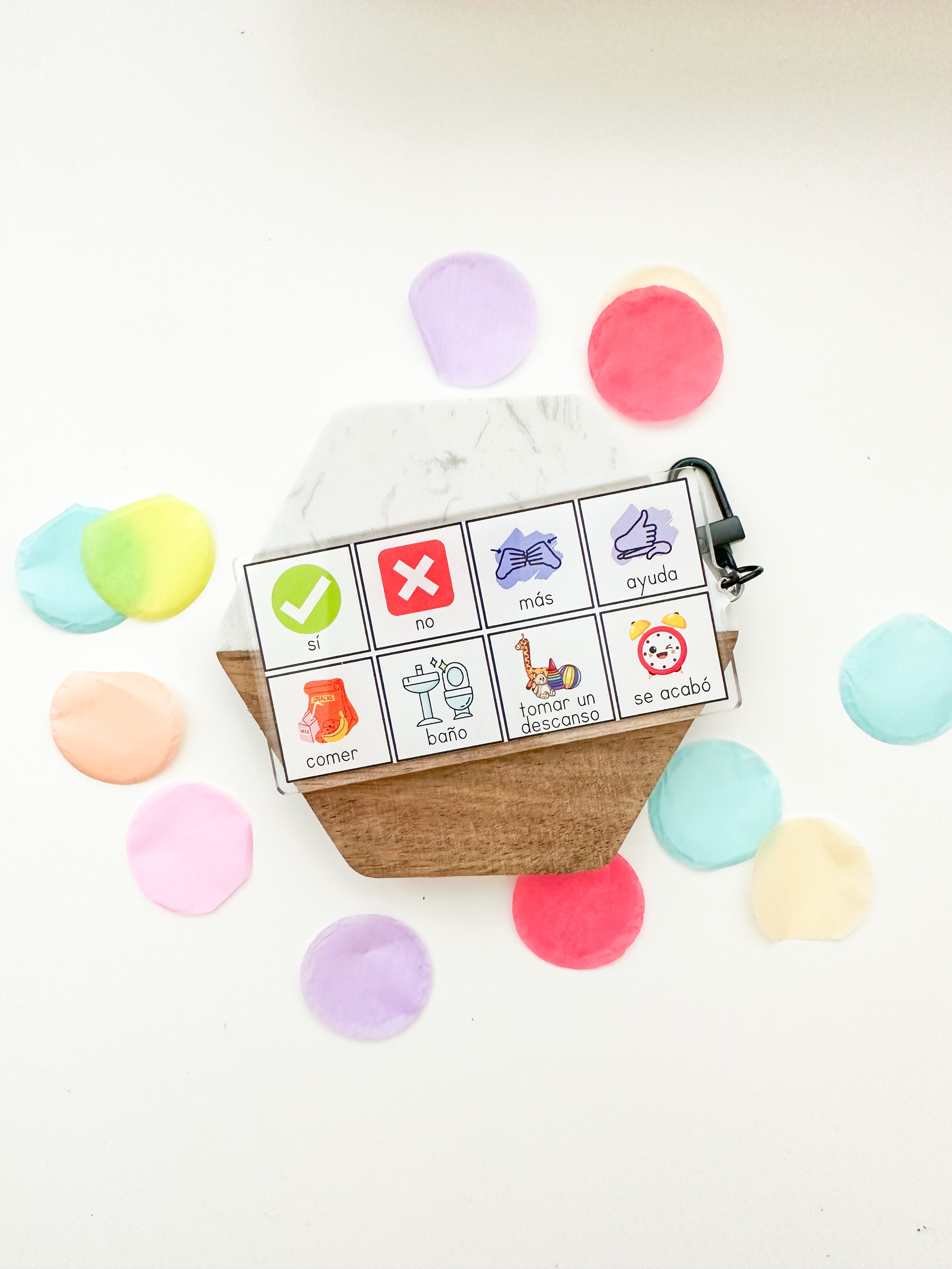 Mini AAC Board Keychain – Play Therapy Creative