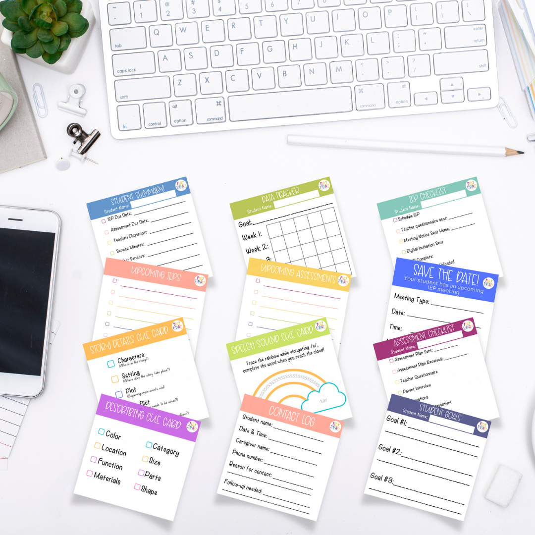 IEP + 504 Plan Sticky Notes – Play Therapy Creative