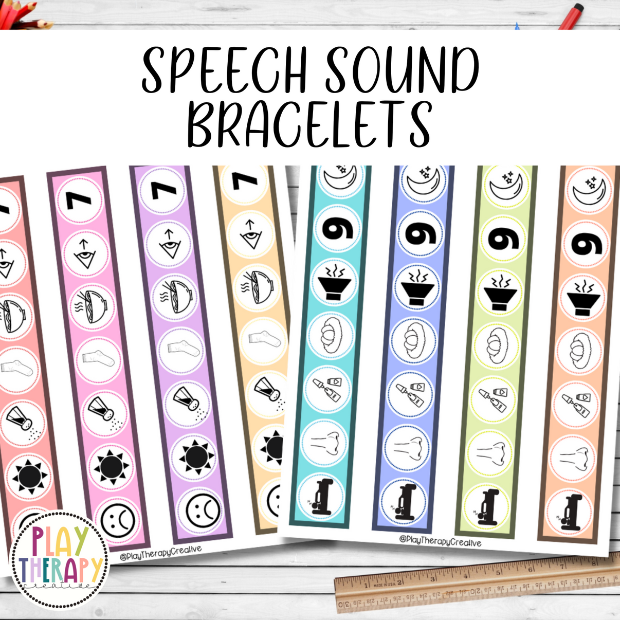 Speech Sound Practice Bracelets – Play Therapy Creative